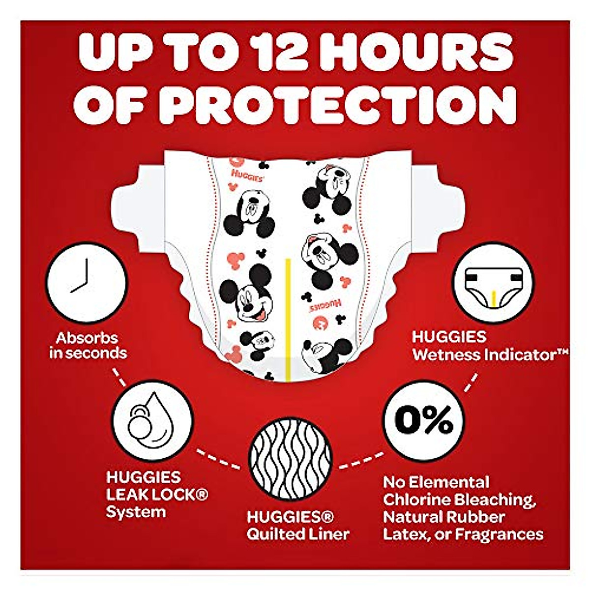 HUGGIES Snug & Dry Baby Diapers One Month Supply, 210 Count (Packaging May Vary)