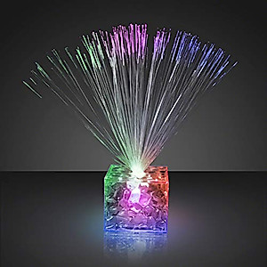 5.5" Light Up Mini Color Change Clear Centerpiece (Set of 12)
