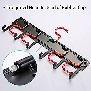 PHUNAYA 68" All Metal Garden Tool Oaganizer for Garage Organization,Garage Wall Organizer and Rake Holder Wall Mount,Shovel Holder and Tool Rack for Yard Tool,Handle tools,Broom and Mops.