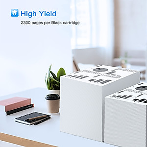 LxTek Compatible Ink Cartridge Replacement for HP 950 950XL to Compatible with OfficeJet PRO 8610 8600 8620 276dw 8630 251dw 8100 8615 8625 8640 8660 271dw Printers (High Yield,2 Black)