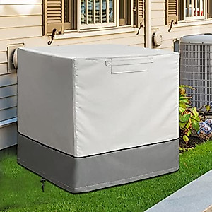 Liamoy Air Conditioner Cover for Outside Units - AC Cover Waterproof and Durable, Square Fits 38 x 38 x 40 Inches