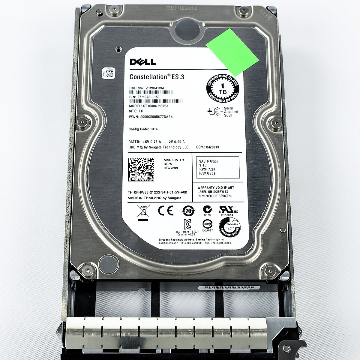 Dell 1TB 7.2K 3.5" NL SAS 6Gbs HDD (FNW88)