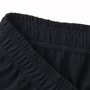 JEEING GEAR Men's Bodybuilding Workout Gym Shorts 5" Inseam Sports Cotton with Pocket Black Color Size M