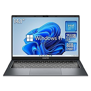 CHUWI Upgraded GemiBook XPro Intel N100 Laptop, 14.1'' Windows 11 Laptop Computer 8GB RAM 256GB SSD, 12th Gen Intel Alder Lake N100 (Up to 3.4GHz), 1920X1080 FHD Display, HDMI/WiFi 6/BT5.2/Webcam/38WH