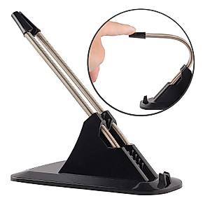 ONE250 Mouse Bungee Cable Cord Management Clip Gaming Flexible Fixer Holder - Gaming Drag-Free Wired Mouse Support (Black)