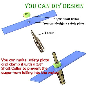 RHKING Two Stage Auger Adapter Precision Durable Alloy Steel for use with Auger Drill