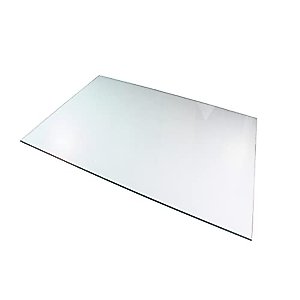 Floortex Glaciermat Heavy Duty Glass Chair Mat for Hard Floors & Carpets - 42'' x 36'' - Made in The USA