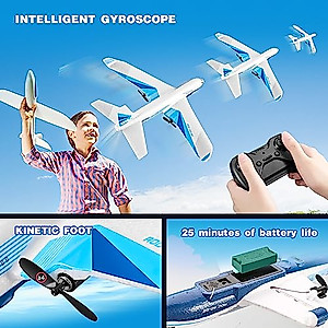 4DRC RC Plane,G2 Remote Control Jet Airplane for Beginners Adult, Ready to Fly Airplane with One Key Aerobatic,LED Light,4-Axis Fighter Jet,2.4Ghz Plane for Kids Boys Girls Beginner,2 Battery