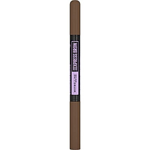 Maybelline Express Brow 2-In-1 Pencil and Powder Eyebrow Makeup, Medium Brown, 1 Count
