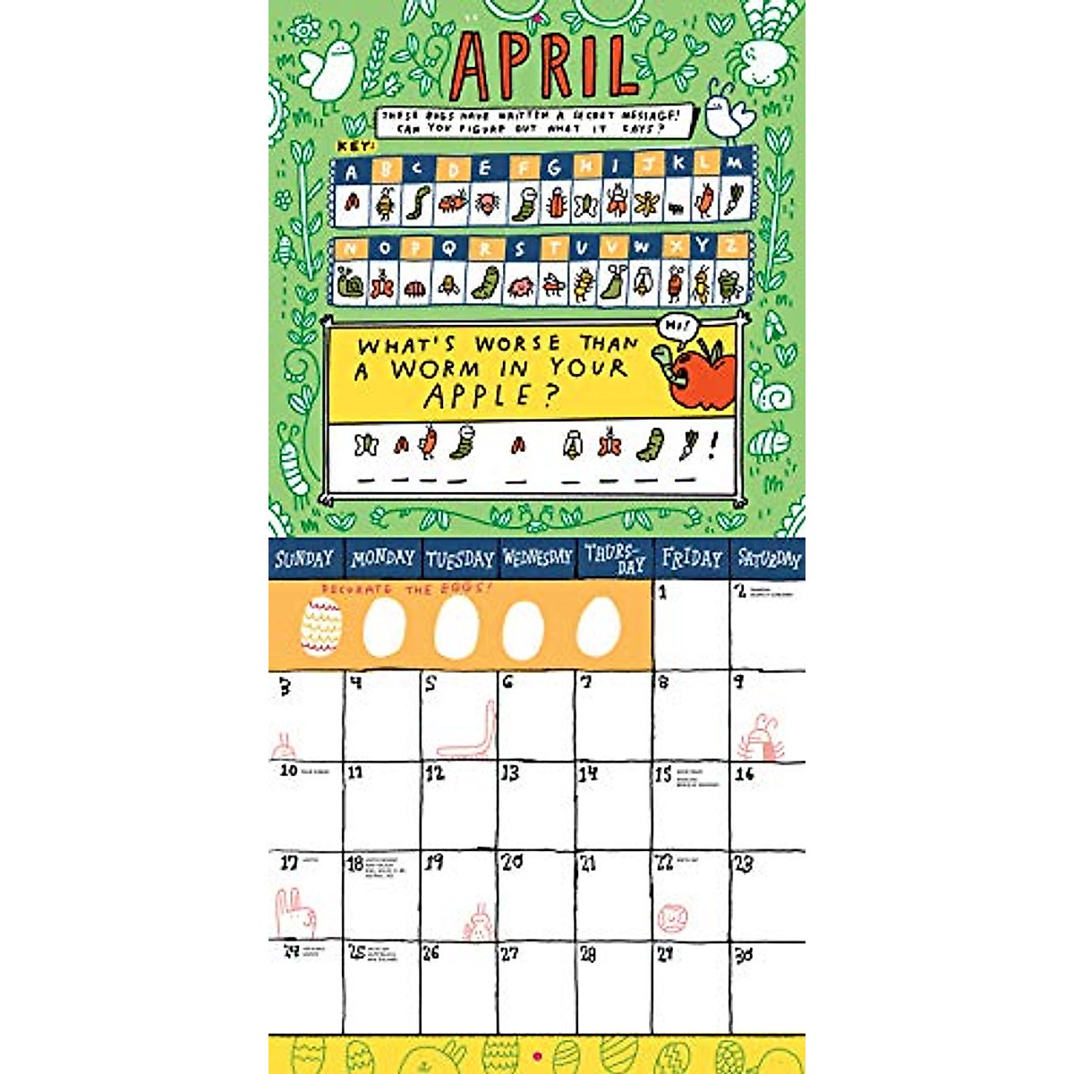 Kid's Awesome Activity Wall Calendar 2022: A year of pure fun, with no batteries included.