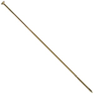 Jake Sales #15x14 Bronze Coated Multipurpose Wood Screw Torx/Star Drive Flat Head (1 Pound - 9 Approx. Screw Count) Exterior Coated - ACQ Compatible Wood Screws