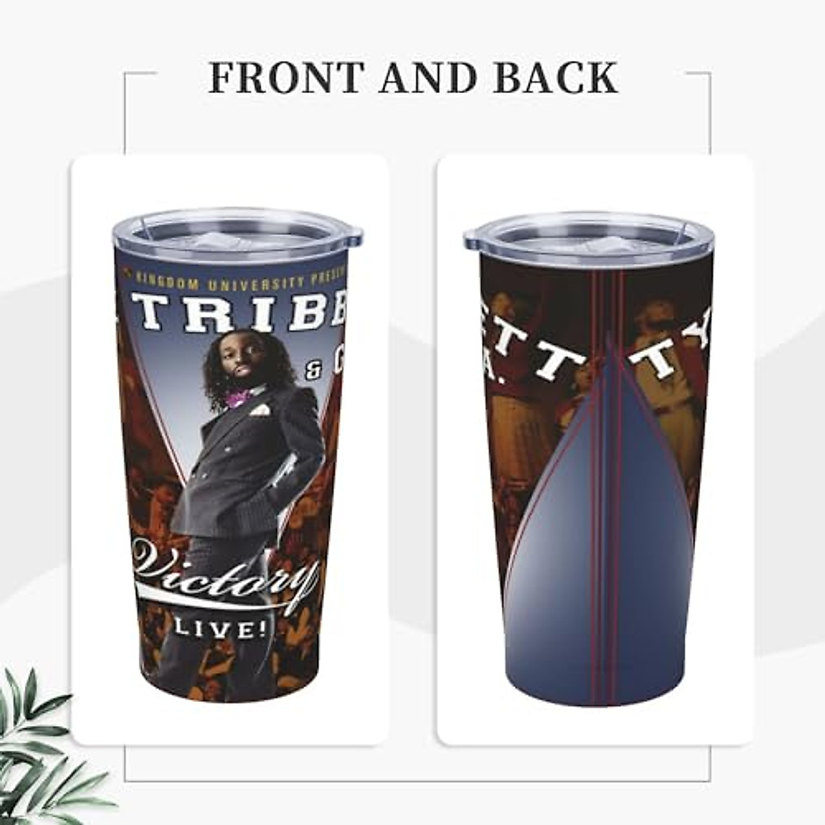 LAZHANG Tye Music Tribbett Stainless Steel Insulated Car Sippy Cup With Lid Travel Mug for Cold Hot 20 oz