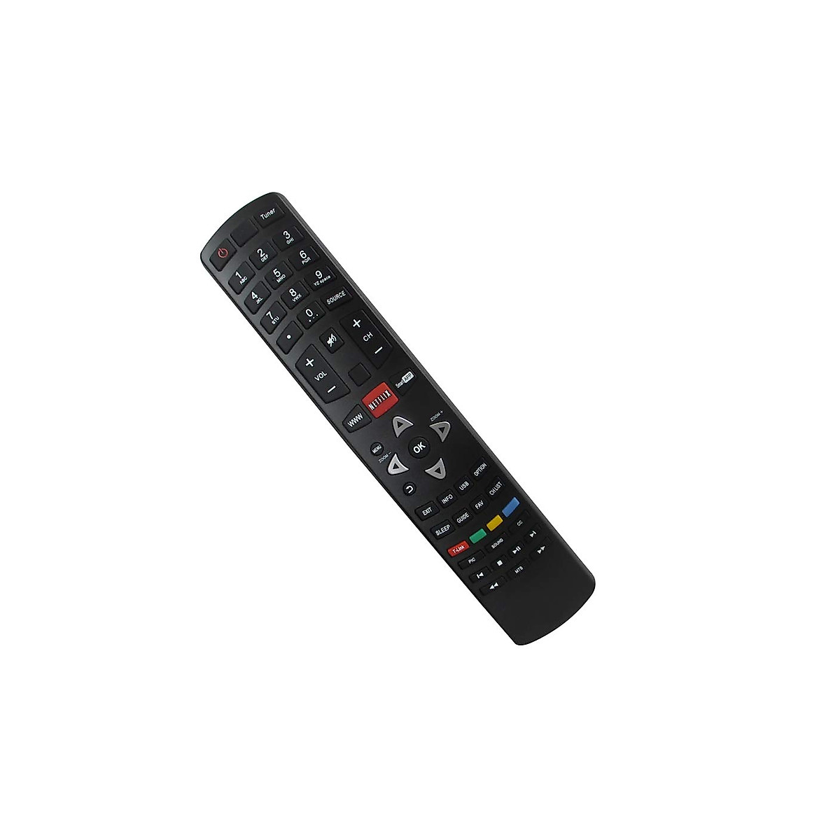 HCDZ Replacement Remote Control for TCL L40FHDMD11 L42FHDE30 LE19HDP LE24FHDP21A LE24FHDD20 LE32HDD20 40FD2700 48FD2700 LCD LED HDTV Smart 3D TV