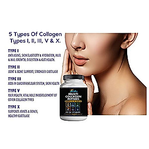 Vitamisan 2-Pack Multi Collagen Plus Pills (Type I, II, III, X) for Anti-Aging, Hair, Skin, Nails and Joint Support, 80 Day Supply 240 Capsules