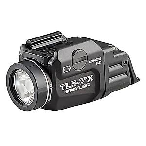 Streamlight 69424 TLR-7 X 500-Lumen Compact Tactical Weapon Light, Includes High, Low Paddle Switches and Key Kit, Black