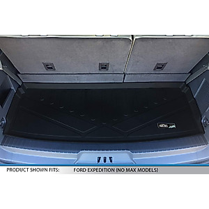 MAXLINER Floor Mats Cargo Liner Behind 3rd Row Set Black Compatible with 2018-2022 Expedition/Navigator 2nd Row Bucket Seats (no Max or L)