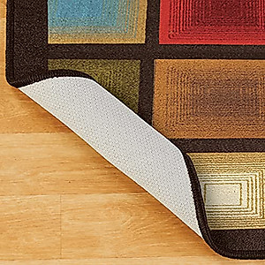 Collections Etc Optic Squares Geometric Modern Large Area Rug
