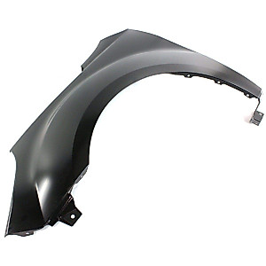 Titanium Plus Autoparts Front Left Driver Side Steel Fender with Body Cladding Holes 2010-2017 Compatible for CHEVY Equinox 22846917 GM1240364