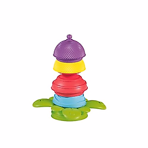 Lalaboom 36 Piece Baby Toddler Beads – Montessori Educational Shape and Color STEM Construction Toy 10 Months to 3 Years - BL300, Multicolor