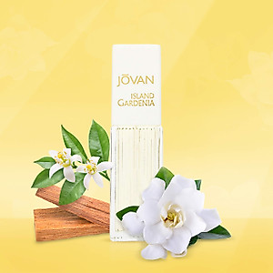 Jovan Island Gardenia Eau de Cologne Spray 1.5 fl oz (Pack of 1), Notes of Neroli, Gardenia, and Sandalwood, Women's Fragrance, Long Lasting, Everyday Fragrance, Travel Size