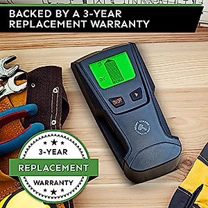 Stud Finder Wall Scanner - 5 In 1 Wall Stud Finder Beam Detector with Large HD LCD Display, Center and Edge Finder with Sensor for Wood, Metal, Studs, Pipes, Joists & Live AC Wires