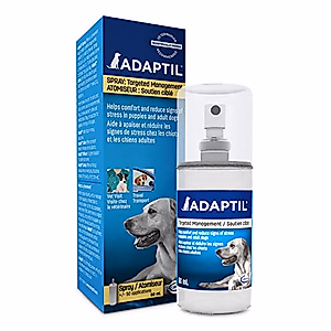 ADAPTIL Spray 60 mL – Calms & Comforts Dogs During Travel, Veterinary Visits and Stressful Events - The Original D.A.P. Dog Appeasing Pheromone Spray, 60ml - Packaging May Vary