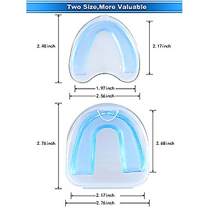 Hsei 10 Pieces Sports Mouth Guards Sports Mouth Protection Athletic Mouth Guard with Portable Box for Adult and Youth, 5 Colors