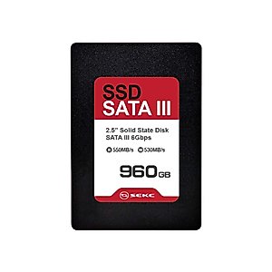 SEKC 960GB SSD SATA III 6 Gb/s, Up to 550/530 MB/s Read/Write Speed, Internal 2.5" 7mm (SS310960G)
