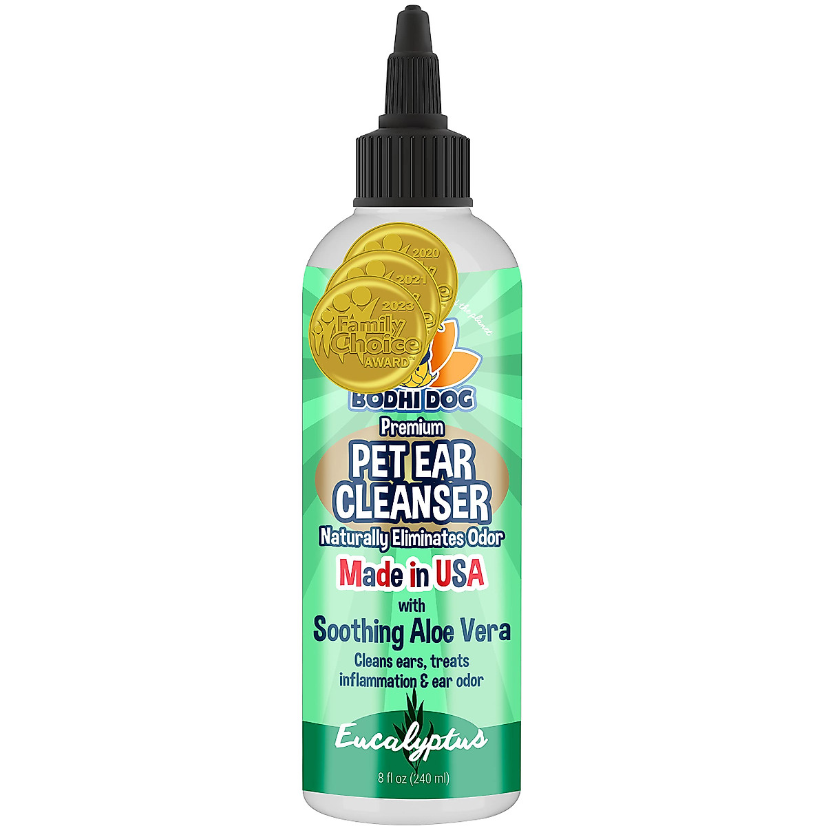 Bodhi Dog Ear Cleaner Solution for Dogs and Cats | Aloe Vera Cleaning for Ear | Gentle Cleanser for Ears