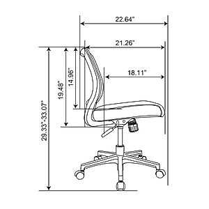 Realspace® Adley Mesh/Fabric Low-Back Task Chair, Blue/White
