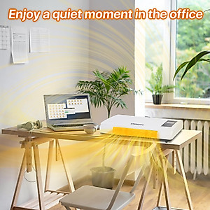 Wall Space Heater, Quiet Ceramic Electric Heater, 3s Fast Heating Heater with Remote Control, 25-Speed Adjustable, Timer, Overheat Protection for Large Room