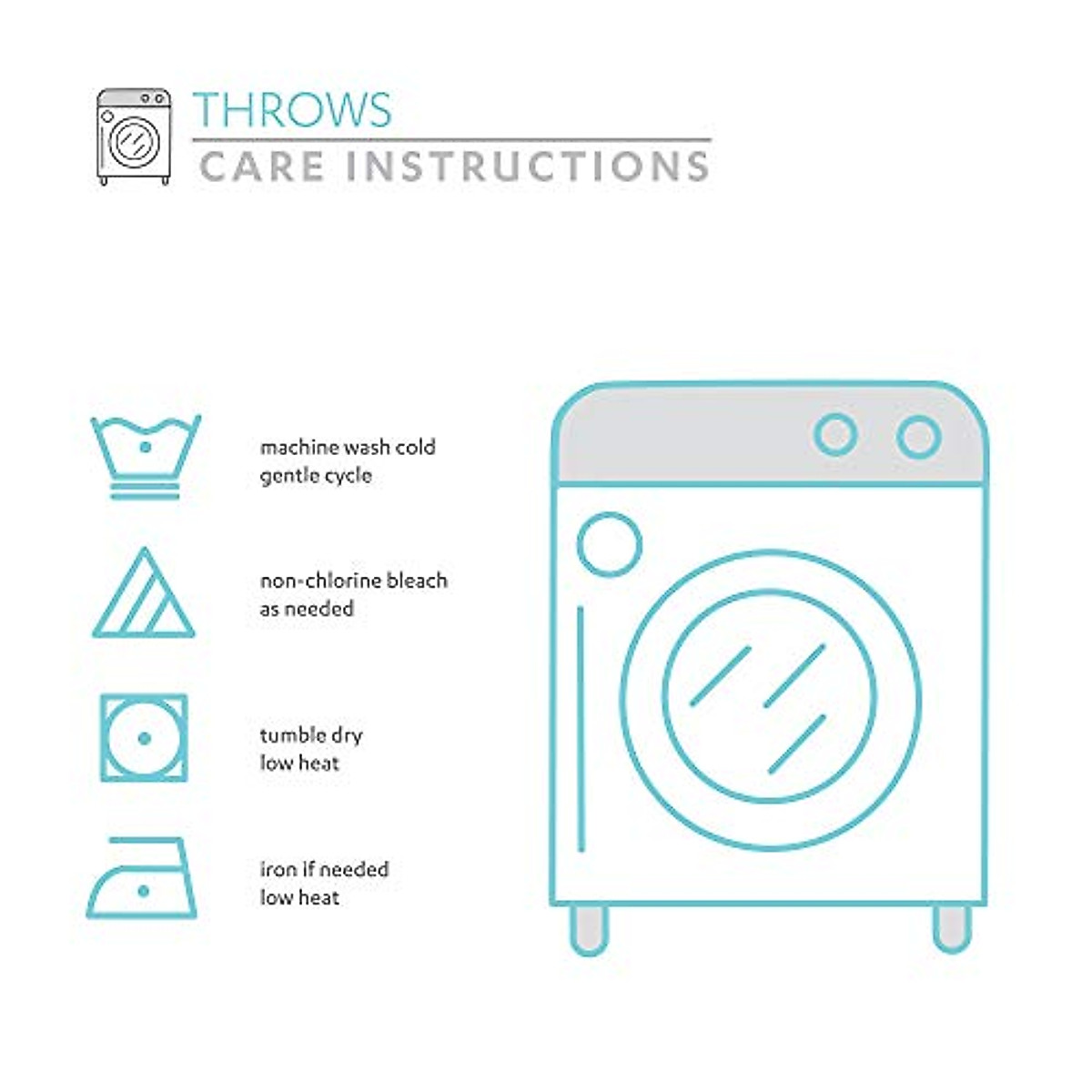 Lush Decor Leah Reversible Throw Blanket, 60" x 50", Yellow & Gray