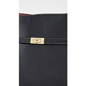 Tory Burch Women's Lee Radziwill Double Bag, Black, One Size