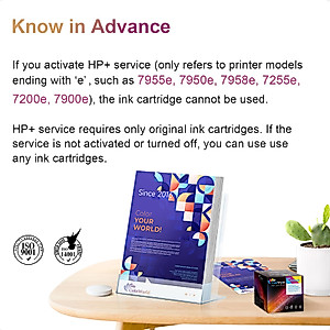 ColoWorld for HP 64XL Ink Cartridge Combo Pack for 64 64XL Ink Cartridge for HP Printers Compatible for HP Envy Photo 7855 7155 7858 7120 6255 7164 6222 7800 Tango, Envy Inspire 7900e 7955e Printer