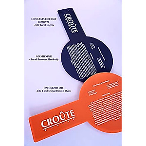 CROÛTE Baking Silicone Dutch Oven Bread Sling 19.5CM (Burnt Orange)