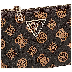 GUESS Sandrine Large Zip Around Wallet, Mocha