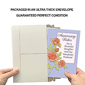 Prime Greetings Anniversary Greeting Card For Daughter and Husband (Son-in-Law).