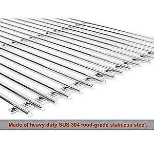 DELSbbq 7528 Stainless Steel Cooking Grates Replacement for Weber Genesis E and S Series 300 E310 E320 S310 S320 Gas Grills,19.5 inch #304 Stainless Steel