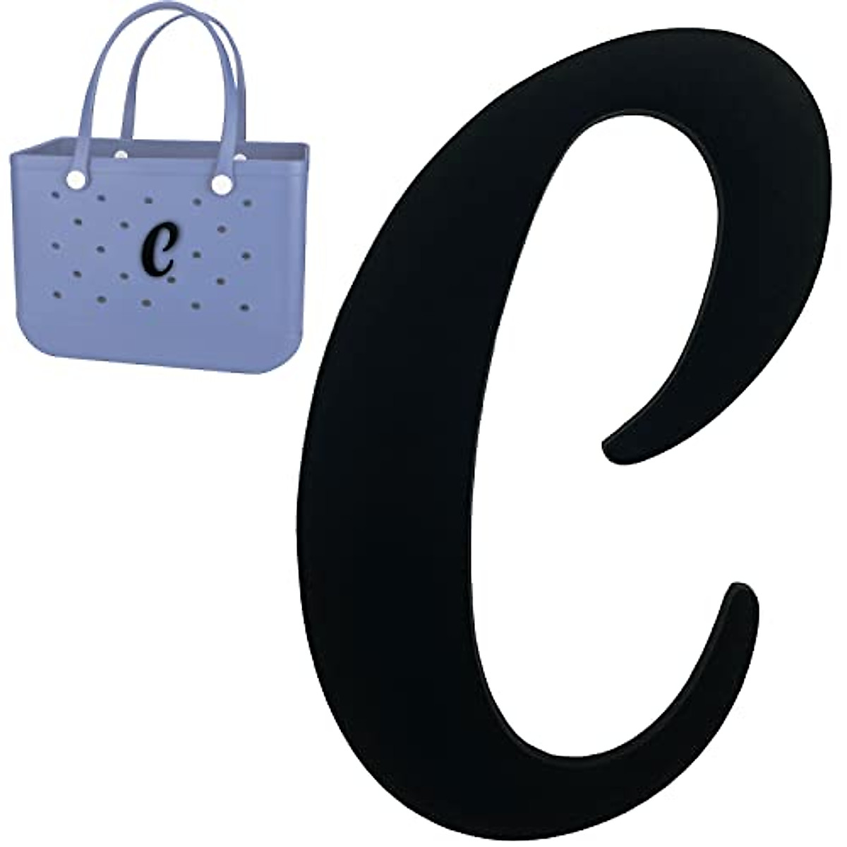 TOYORK Bag Charms for Bogg Bag Accessories Decorative Bogg Bag Charms Insert Alphabet Lettering for Beach Tote Rubber Beach Bag Accessories