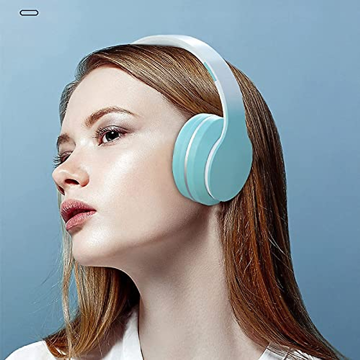 XZING Good-Looking Noise Cancelling Headphones, Wireless Over Ear Bluetooth Headphones, HiFi Bass Stereo Built in Microphone, Foldable Memory Foam Ear Cups, for Travel, Music, Running Sports