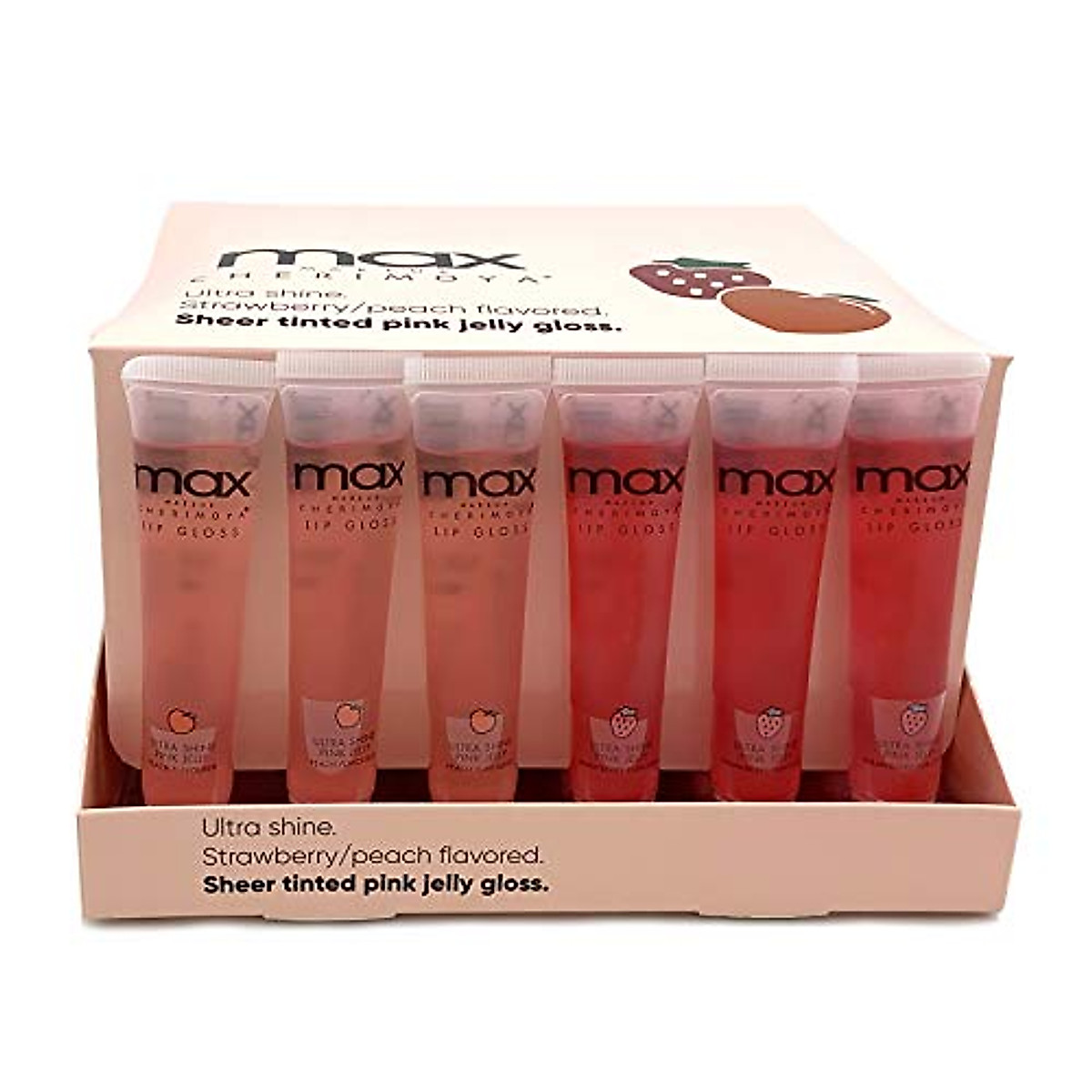 MAX Makeup Cherimoya Pink Jelly Strawberry Lip Gloss