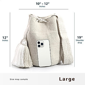 WYOU Utopia classics Hobo in Wayuu Crochet, Large