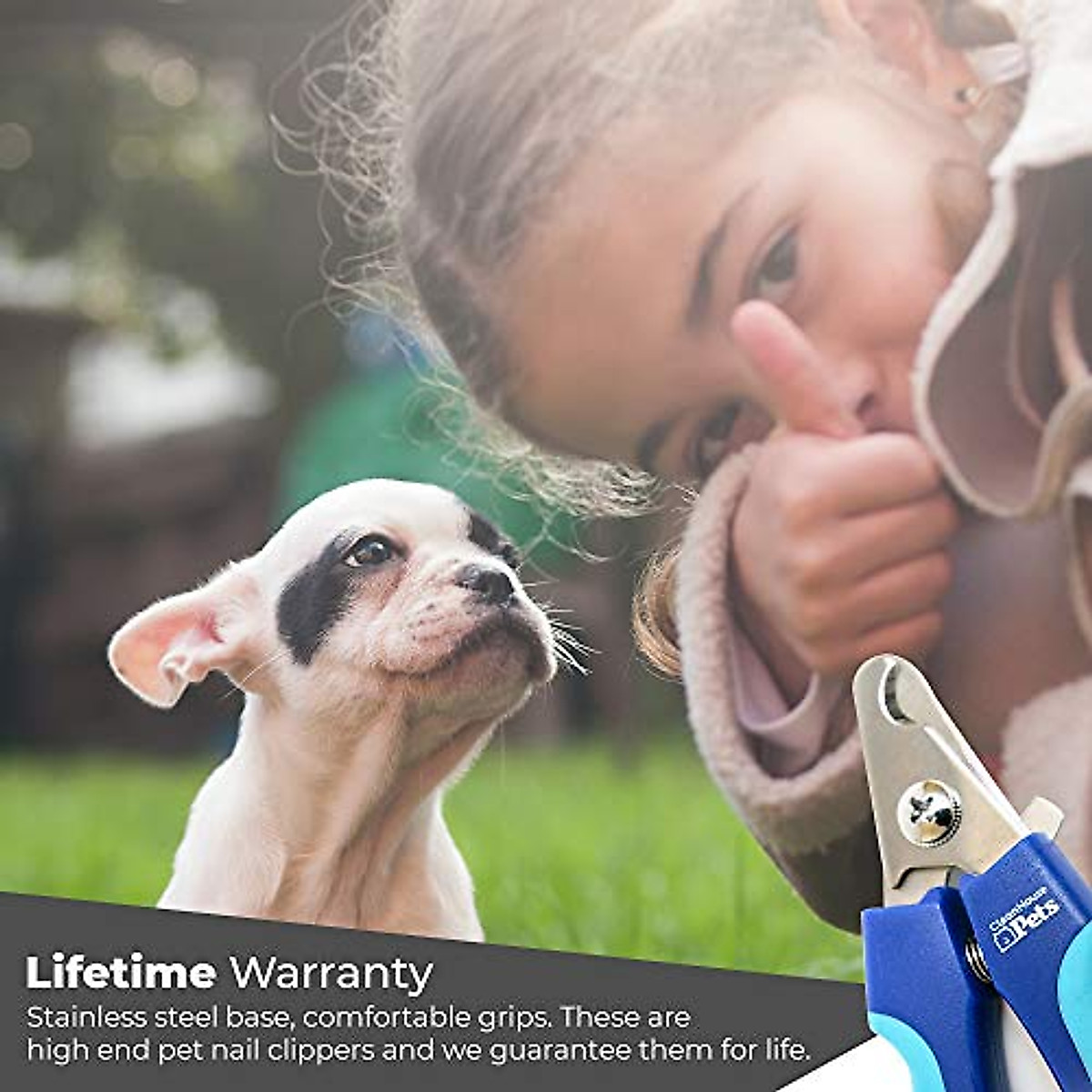 Dog Nail Clippers & Cat Nail Clipper with Nail File - Small Pets - Cat Nail Clippers with Safety Guard to Prevent Over-Cutting - Sharp & Stainless Steel