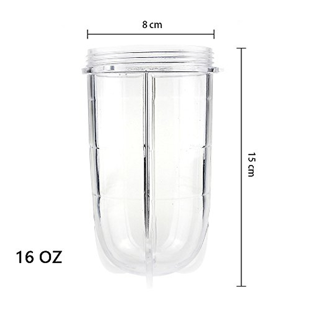 2 PCS Replacement Cups For Magic Bullet Replacement Parts 16OZ Blender Cups Jar compatible with 250W Magic Bullet MB1001 Series Juicer Mixer