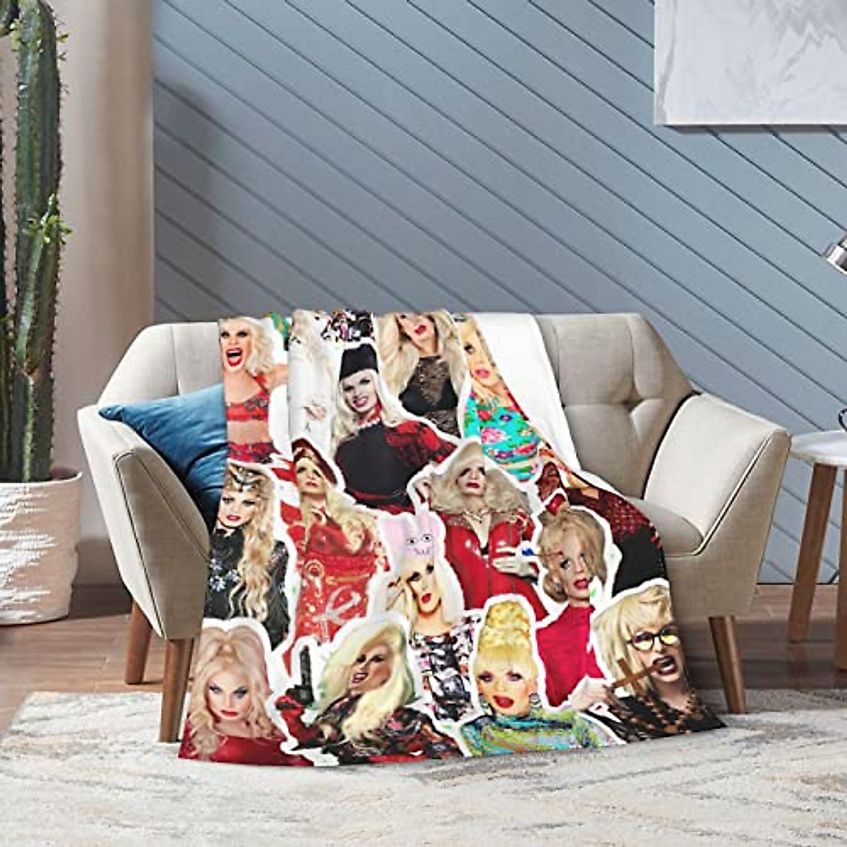 Blankets Katya Zamolodchikova Soft and Comfortable Warm Fleece Throw Blankets Yoga Blankets Beach Blanket Picnic Blankets for Sofa Bed Camping Travel