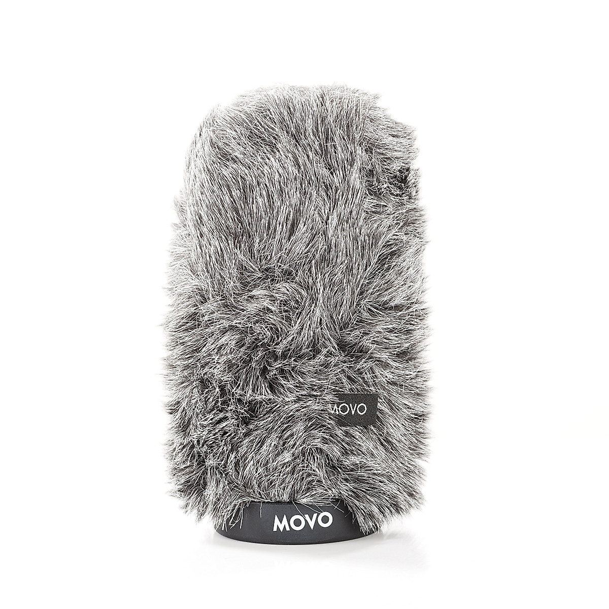 Movo WS-G140 Furry Rigid Windscreen for Microphones 18-23mm in Diameter and up to 6.3" (16cm) Long - Dark Gray