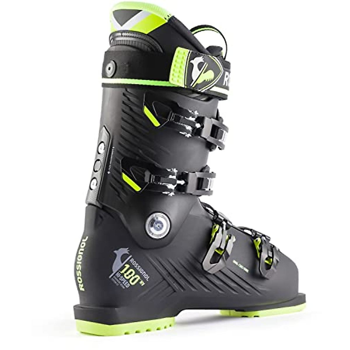 Rossignol Hi-Speed 100 Hv Boots, Color: Black Yellow, Size: 305 (RBL2130-305)