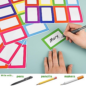 Pacific Mailer Name Tag Stickers Label Stickers Name Stickers for School Office Home Meeting [200 Labels, 3.5" x 2.25"]