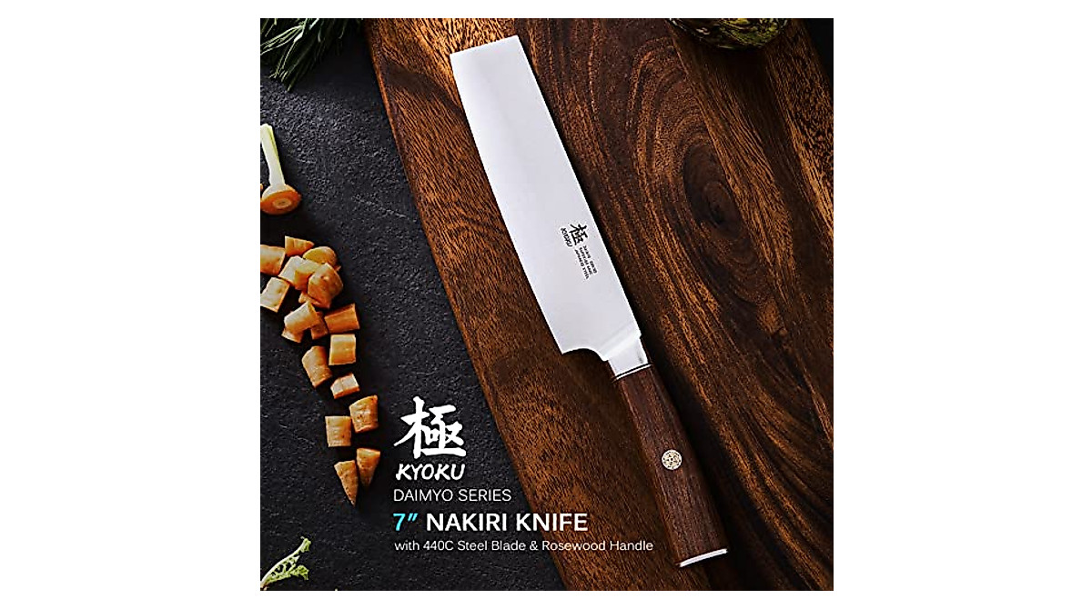 KYOKU 7 Inch Nakiri Knife - Precision Kitchen Tool