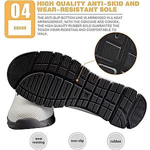 Beginterest Womens Slip On Running Shoes Non Slip Walking Shoes Lightweight Gym Workout Shoes Breathable Fashion Sneakers Sunflower, Black